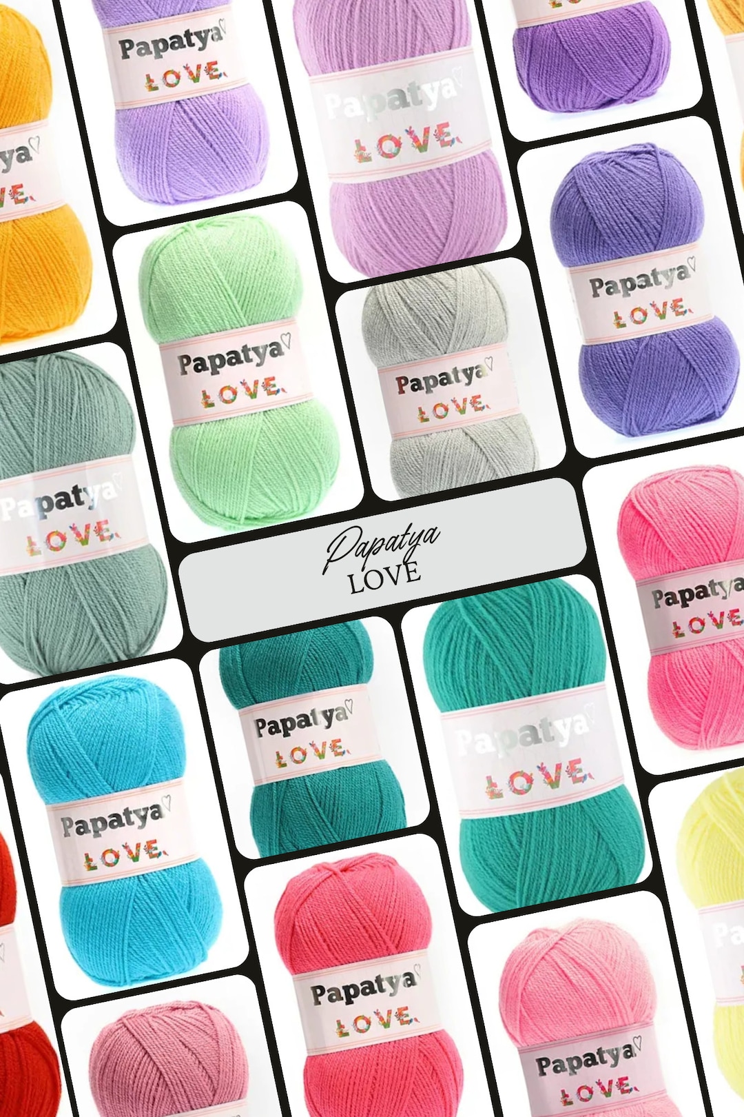 Papatya Love DK Double Knitting Crochet Yarn Multiple Colours 100gr ...