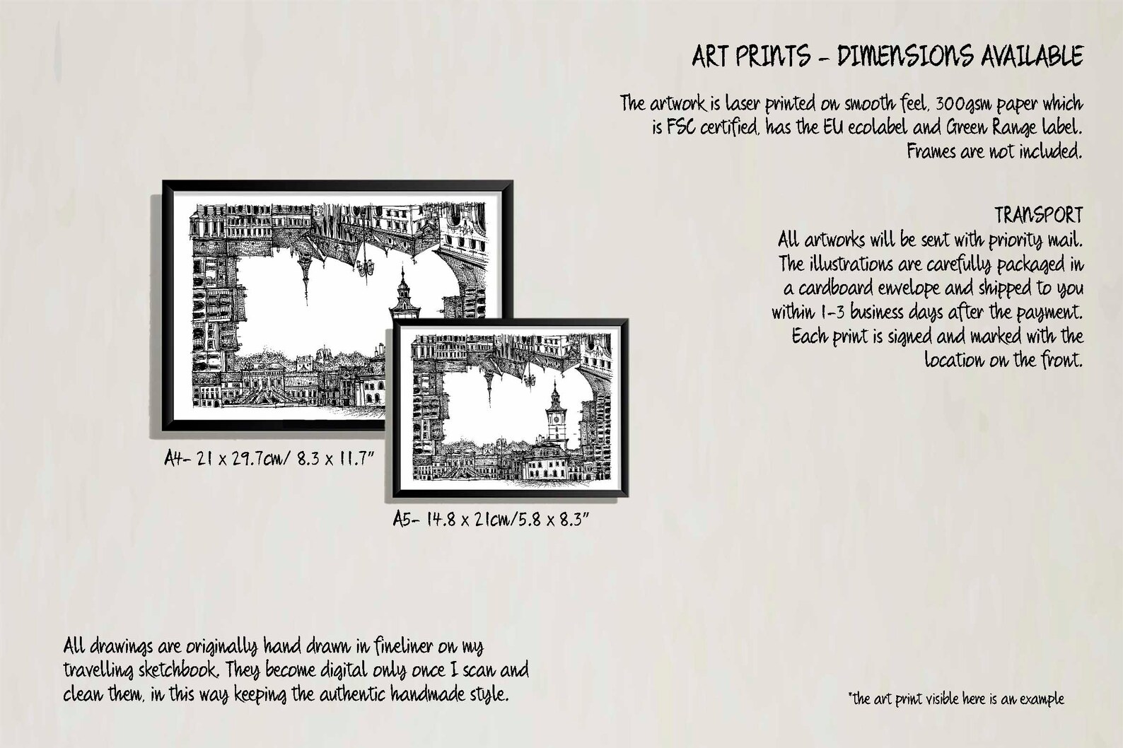 Romanian prints Romania handmade Architecture sketch Sketch | Etsy