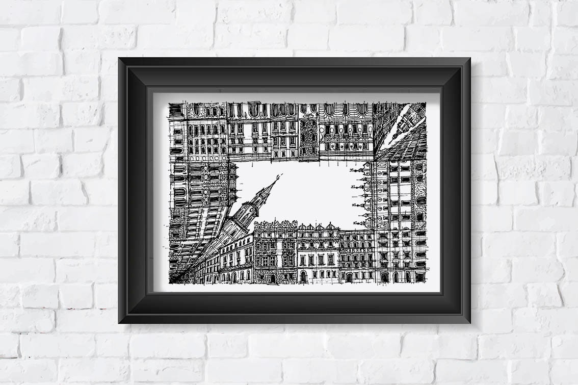 Torun Poland Art Print Architecture Old Town Sketch Drawing | Etsy