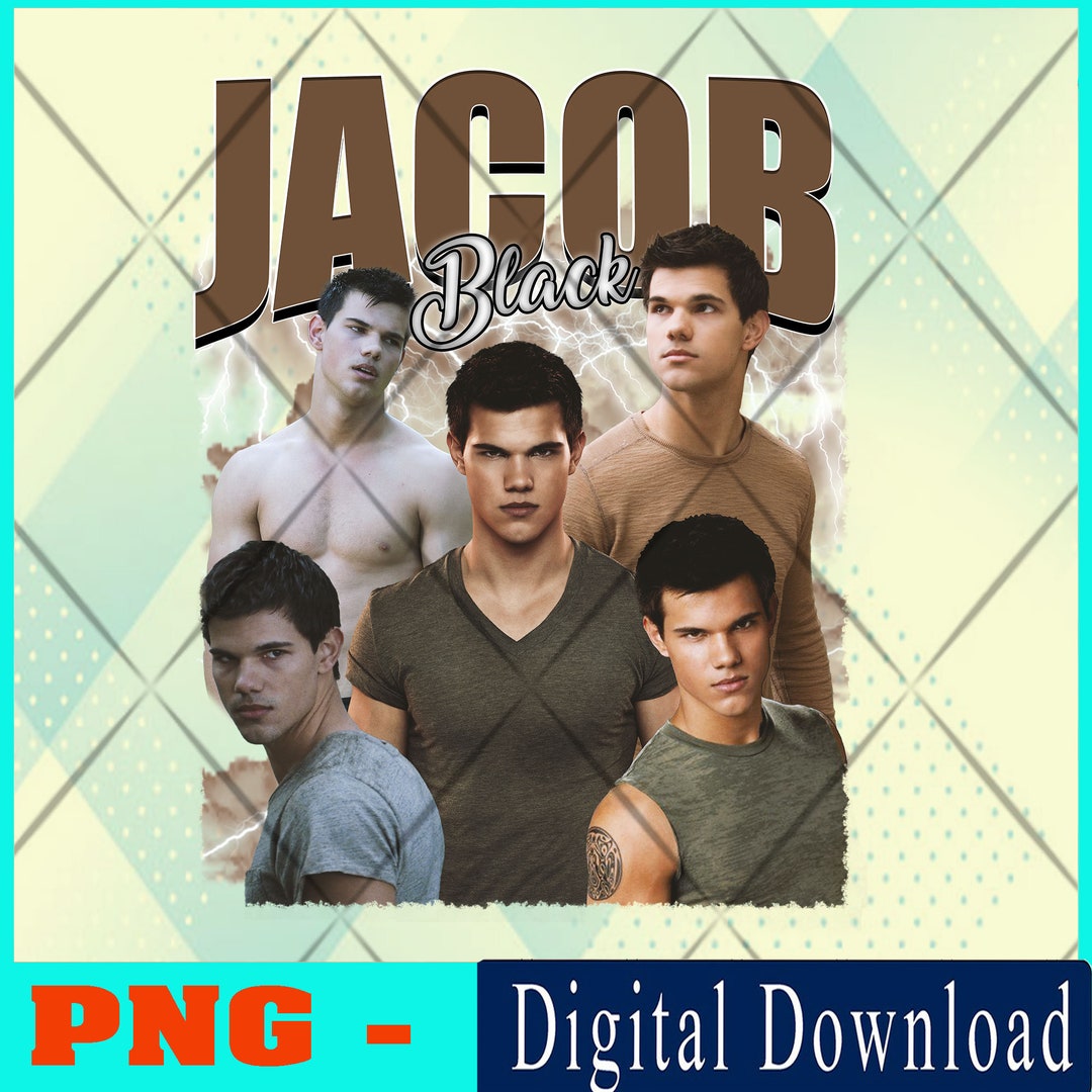 Jacob Black PNG Digital Design Download Jacob Black Homage - Etsy
