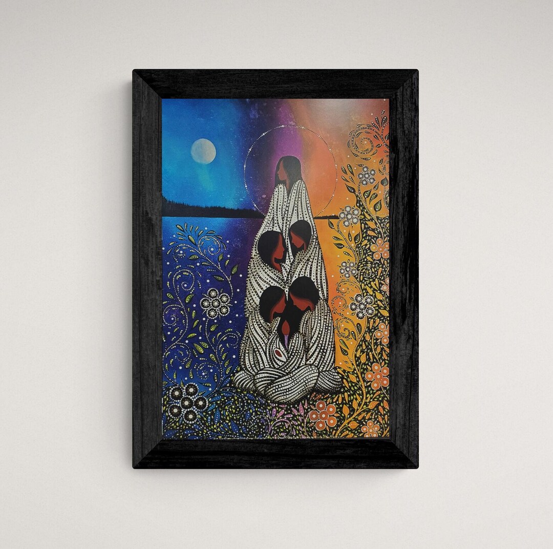 Seven Generations by Betty Albert, Art Print, First Nation, Indigenous ...