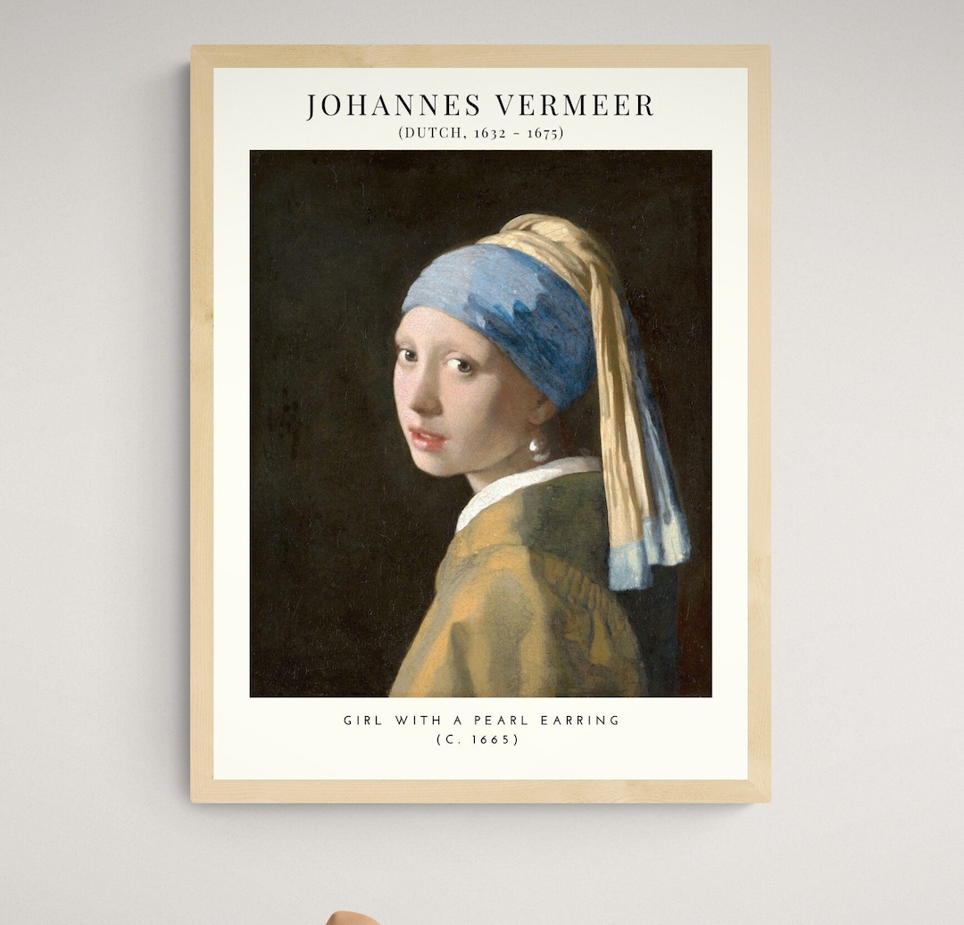 Girl With a Pearl Earring (c. 1665) by Johannes Vermeer (dutch, 1632 ...