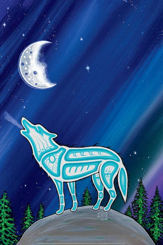 Native Art Wolf
