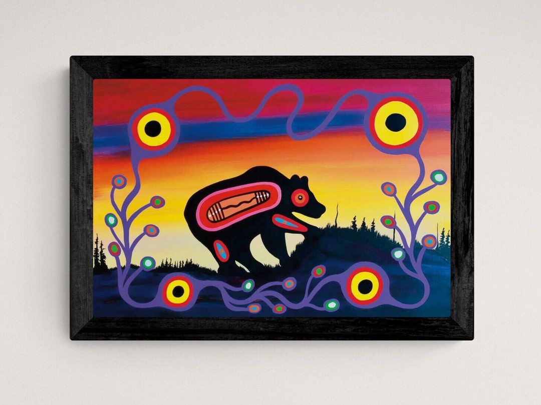 Makwa by Frank Polson, Native Art, Indigenous Art - Etsy
