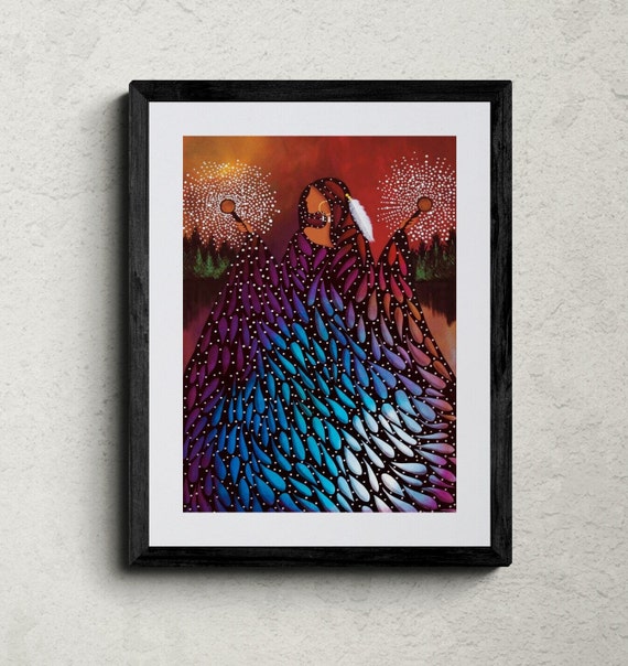 The Rainmaker by Betty Albert Native Art Indigenous Art | Etsy