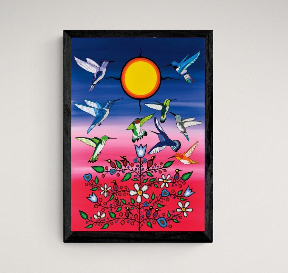 Ancestors by Jeffery Red George Native Art Indigenous Art | Etsy