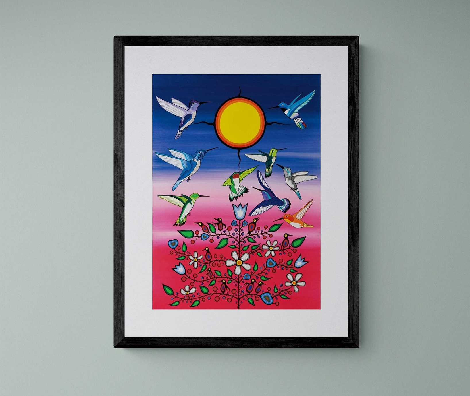 Ancestors by Jeffery Red George Native Art Indigenous Art - Etsy