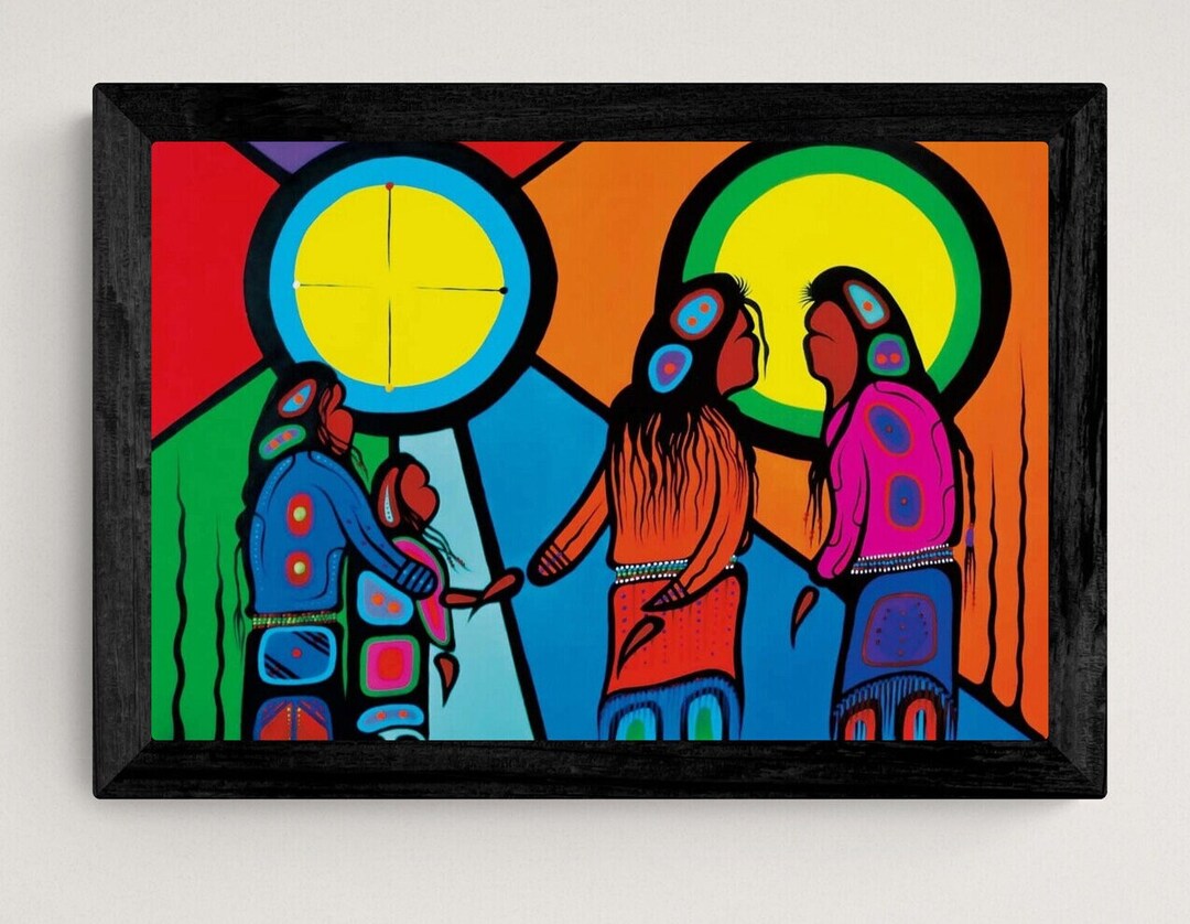 Family by Frank Polson, Native Art, Indigenous Art - Etsy