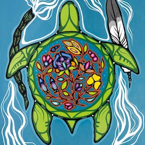 Prayers for Turtle Island by Jackie Traverse, Native Art, Indigenous ...