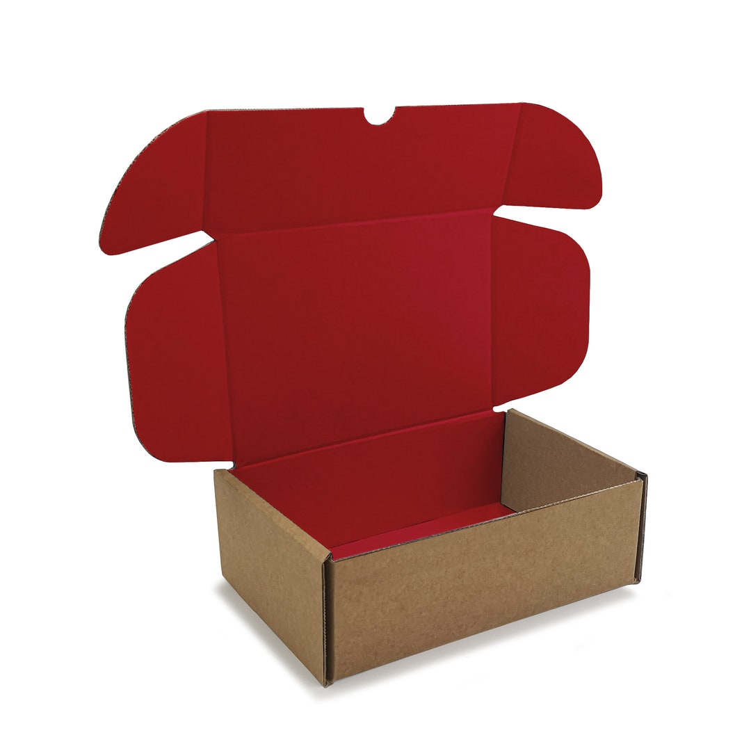 Red 7 X 5 X 2.5 Postal Gift Box Packaging Pack of 25 - Etsy
