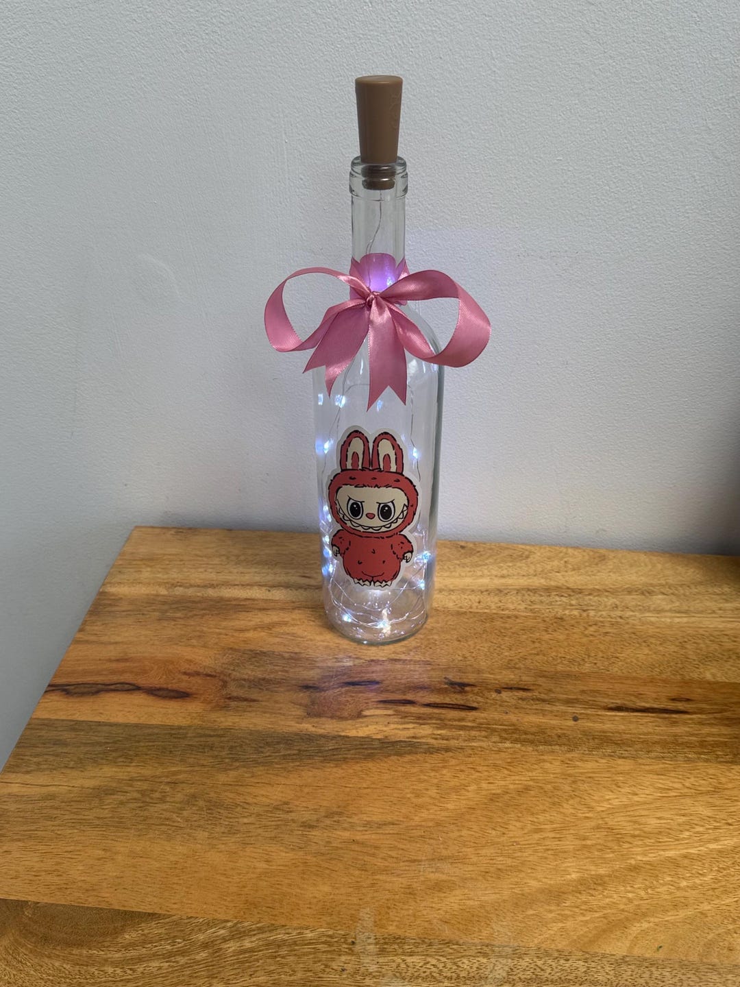 Labubu Inspired LED Bottle - Etsy