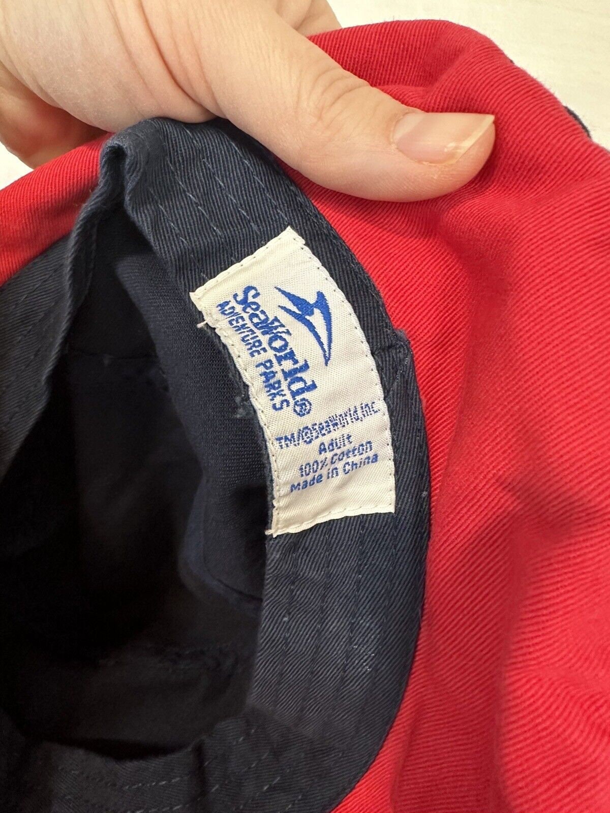 Seaworld Embroidered Adventure Parks Adult Bucket Hat Navy and Red - Etsy