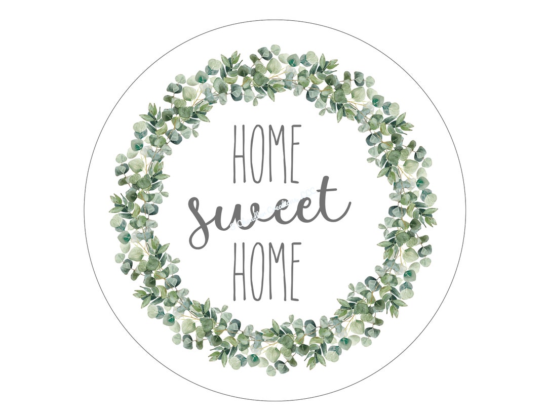 Home Sweet Home Wreath Sign,welcome Wreath Sign,metal Wreath Sign,round ...
