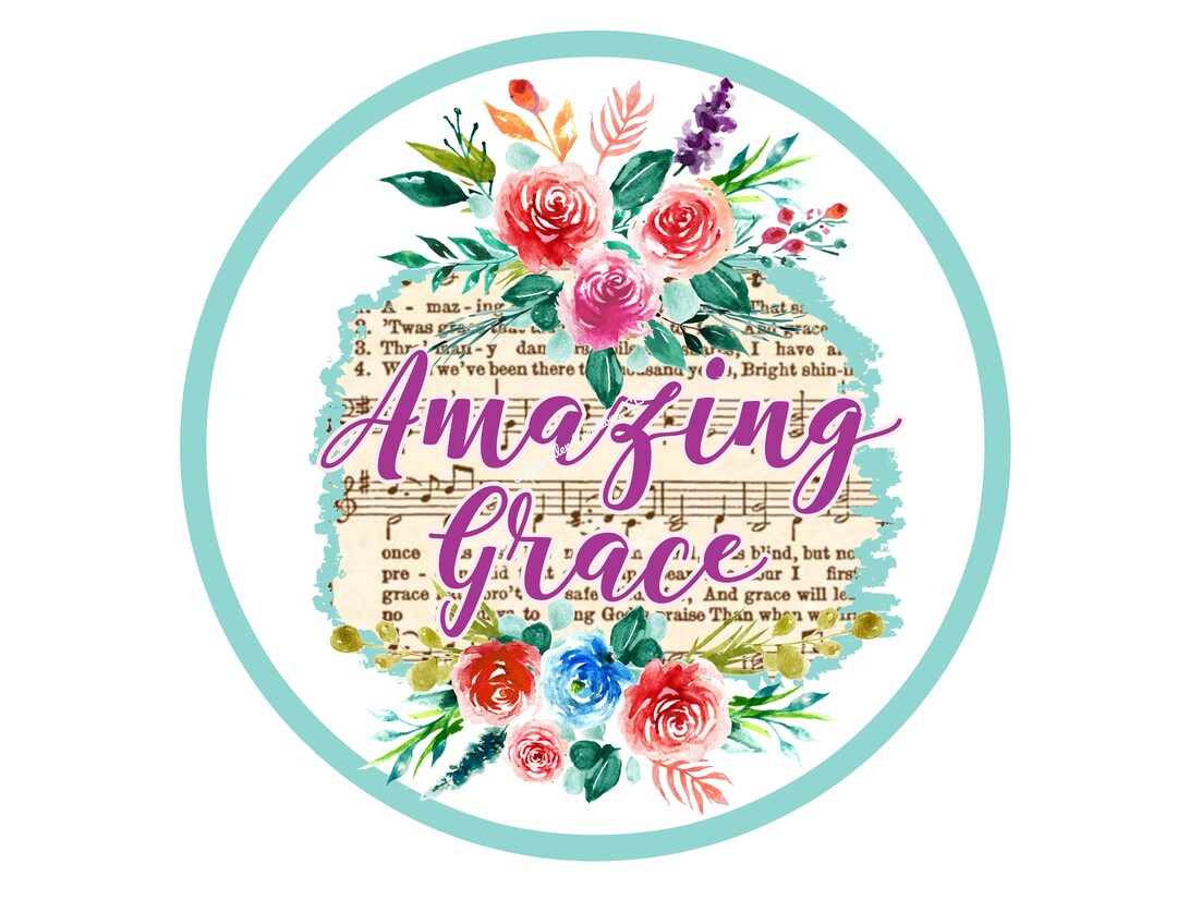 Amazing Grace Wreath Sign,teal Wreath Sign,religious Wreath Sign,metal ...