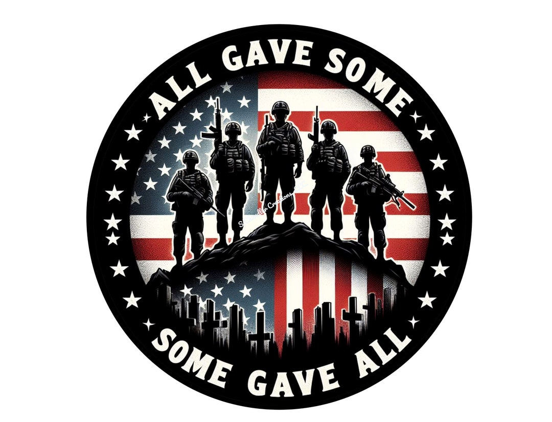 All Gave Some Some Gave All Wreath Sign,patriotic Wreath Sign,metal ...
