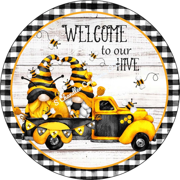 Metal Bee Sign - Etsy