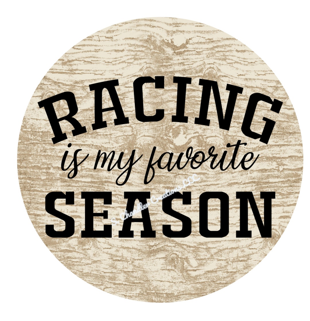 Racing is My Favorite Season Wreath Sign, Racing Wreath Sign, Metal ...