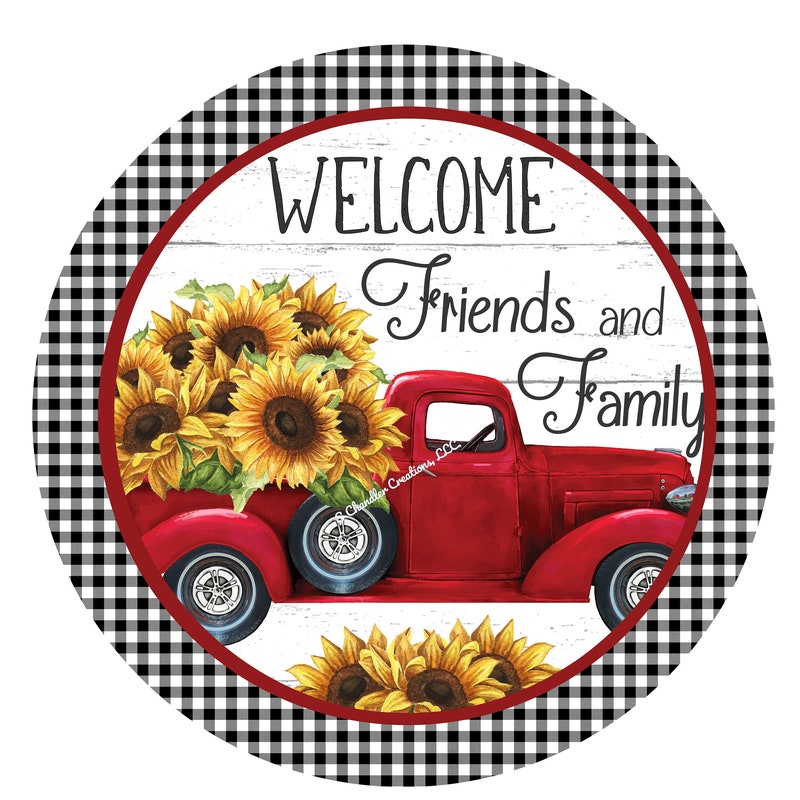 Round Welcome Decals - Etsy