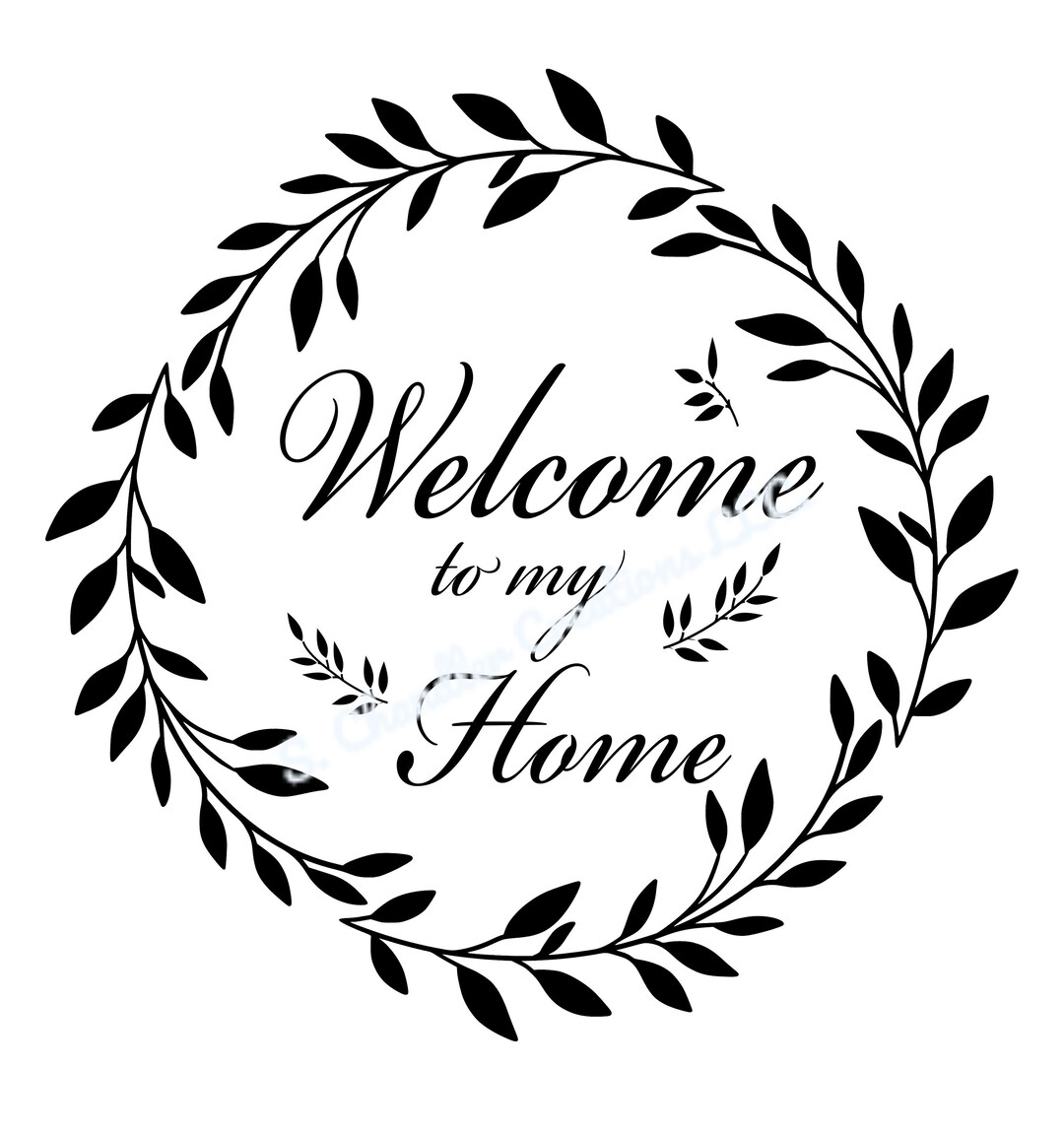 Welcome to My Home Wreath Sign,welcome Wreath Sign, Metal Wreath Sign ...