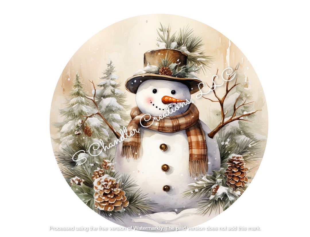 Snowman Wreath Sign,christmas Wreath Sign,metal Wreath Sign,round ...