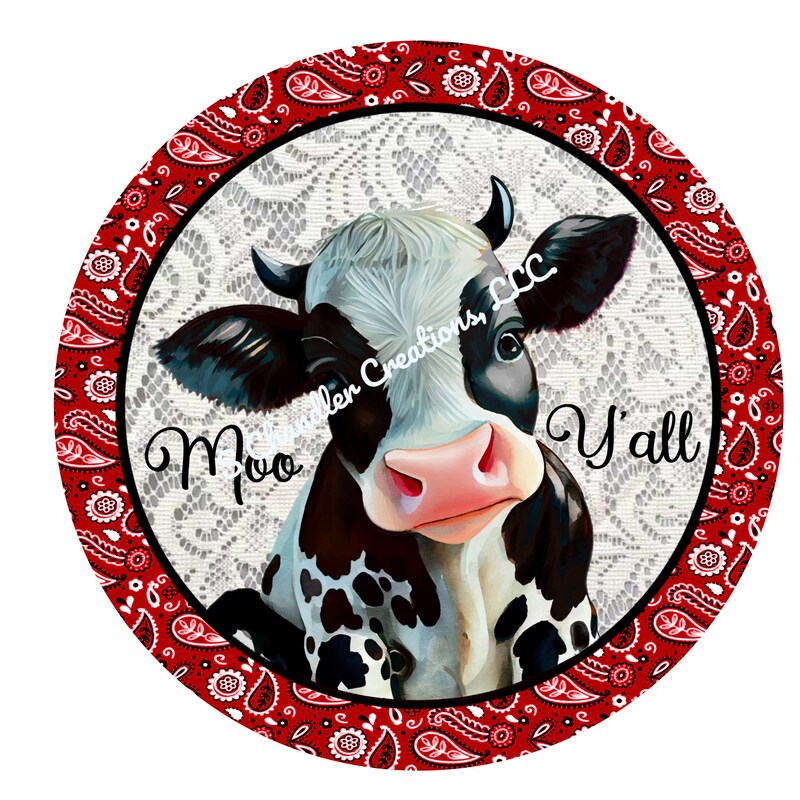 Cow Signs for Wreaths - Etsy