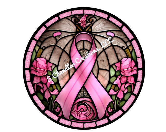 Breast Cancer Awareness Sign Breast Cancer Ribbon Leopard Breast Cancer ...