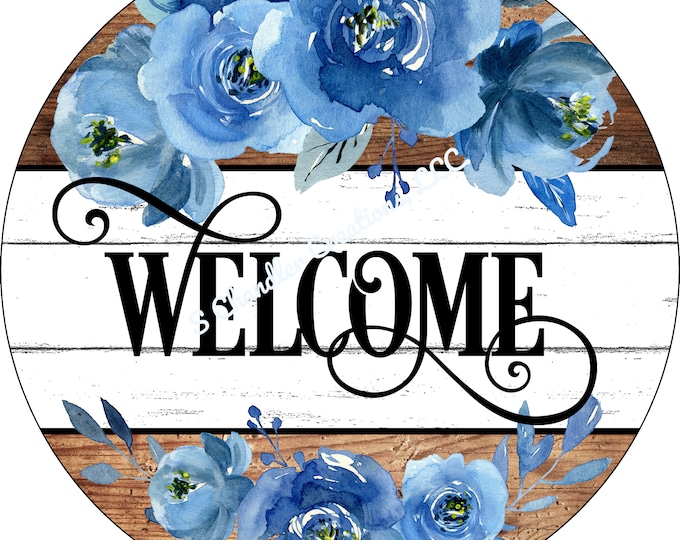 Welcome Wreath Sign, Wreath Center, Wreath Supplies - Etsy