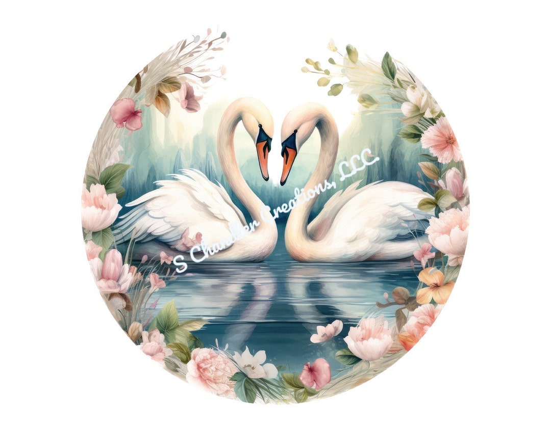 Swan Wreath Sign,metal Wreath Sign,signs for Wreaths,door Decor,wreath ...