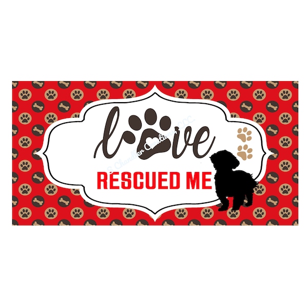 Rescue Dog Sign - Etsy