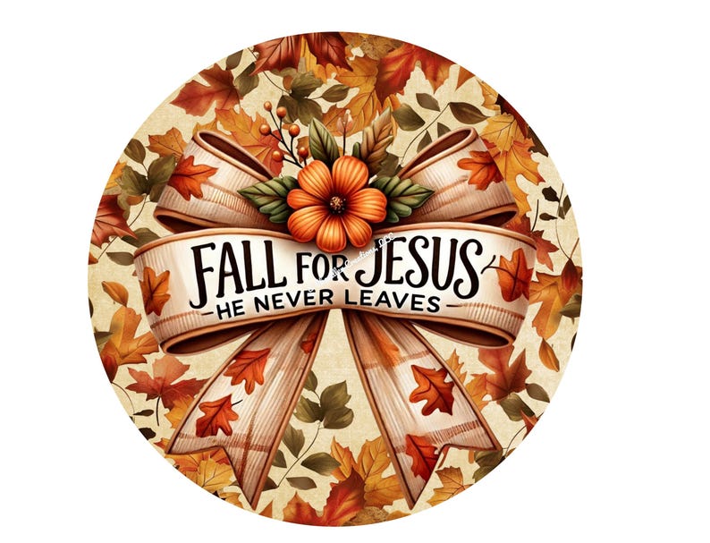 Fall for Jesus Wreath Sign: Metal Maple Leaf Decor - Etsy