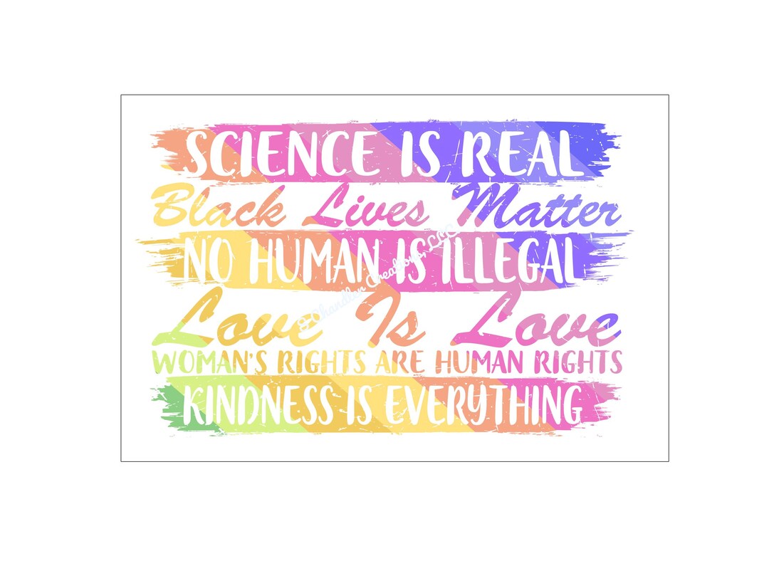 Science is Real Wreath Sign, Sign for Wreaths, LGBTQ Rainbow Pride Door ...