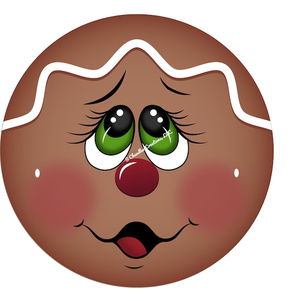 Gingerbread Face - Etsy