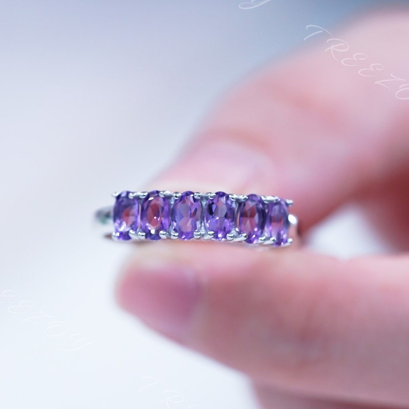 Purple Amethyst Ring - Etsy