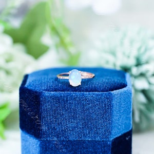 Natural Oval Opal Fire Ring, 7*9mm October Birthstone, Real Opal Ring ...