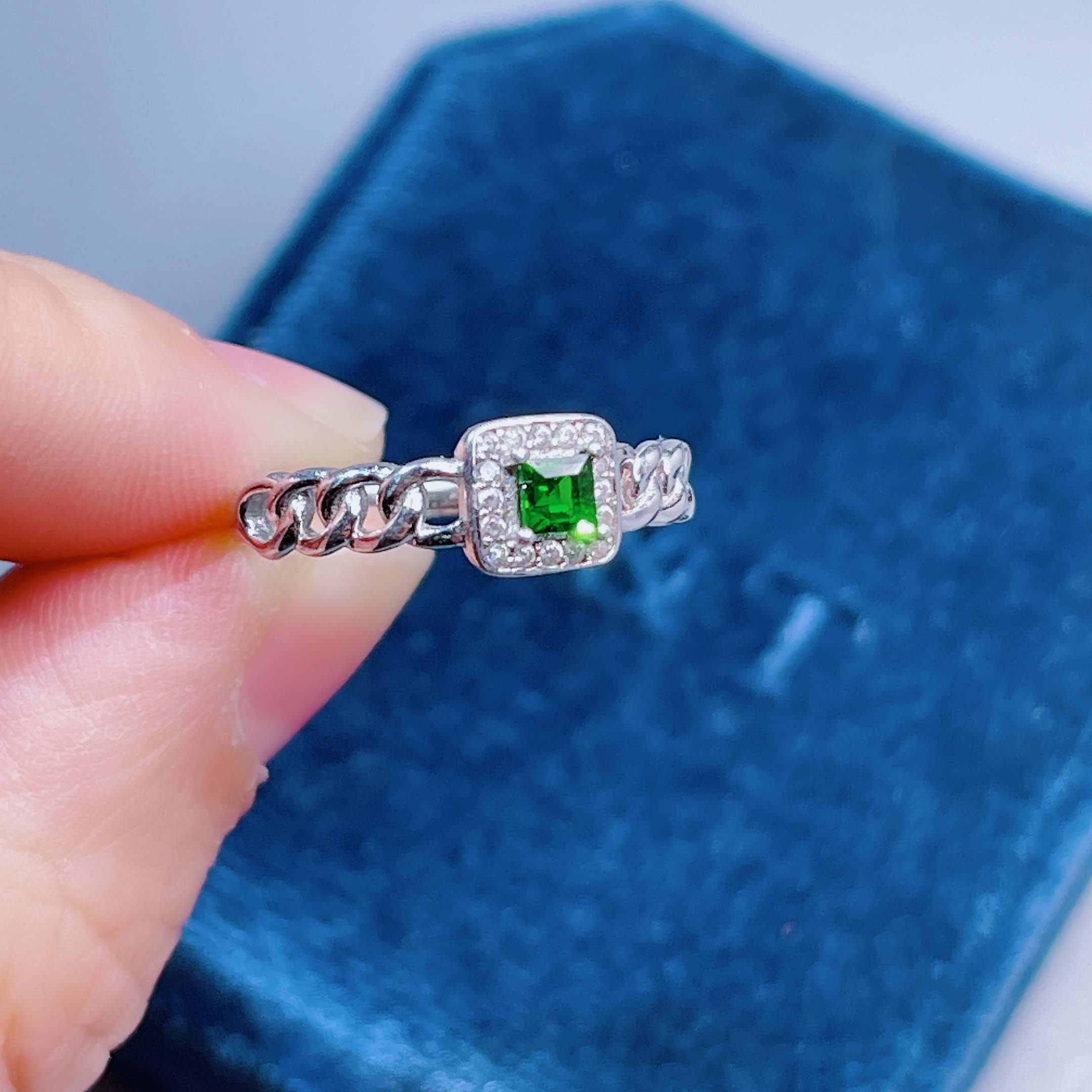 Chrome Diopside Ring Handmade 925 Sterling Silver Diopside | Etsy