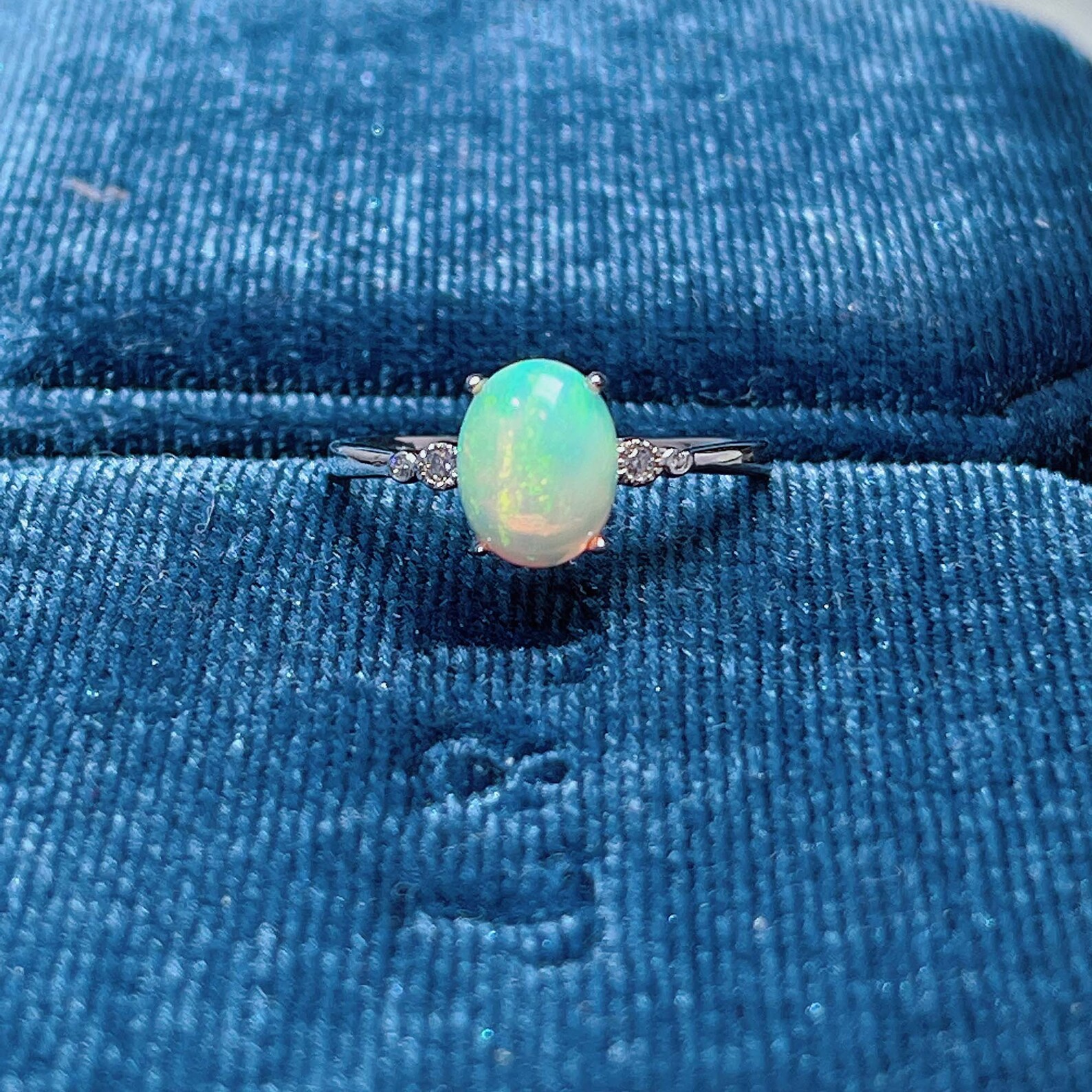 Natural Opal Ring 79mm Oval Opal Genuine Opal Jewelry - Etsy