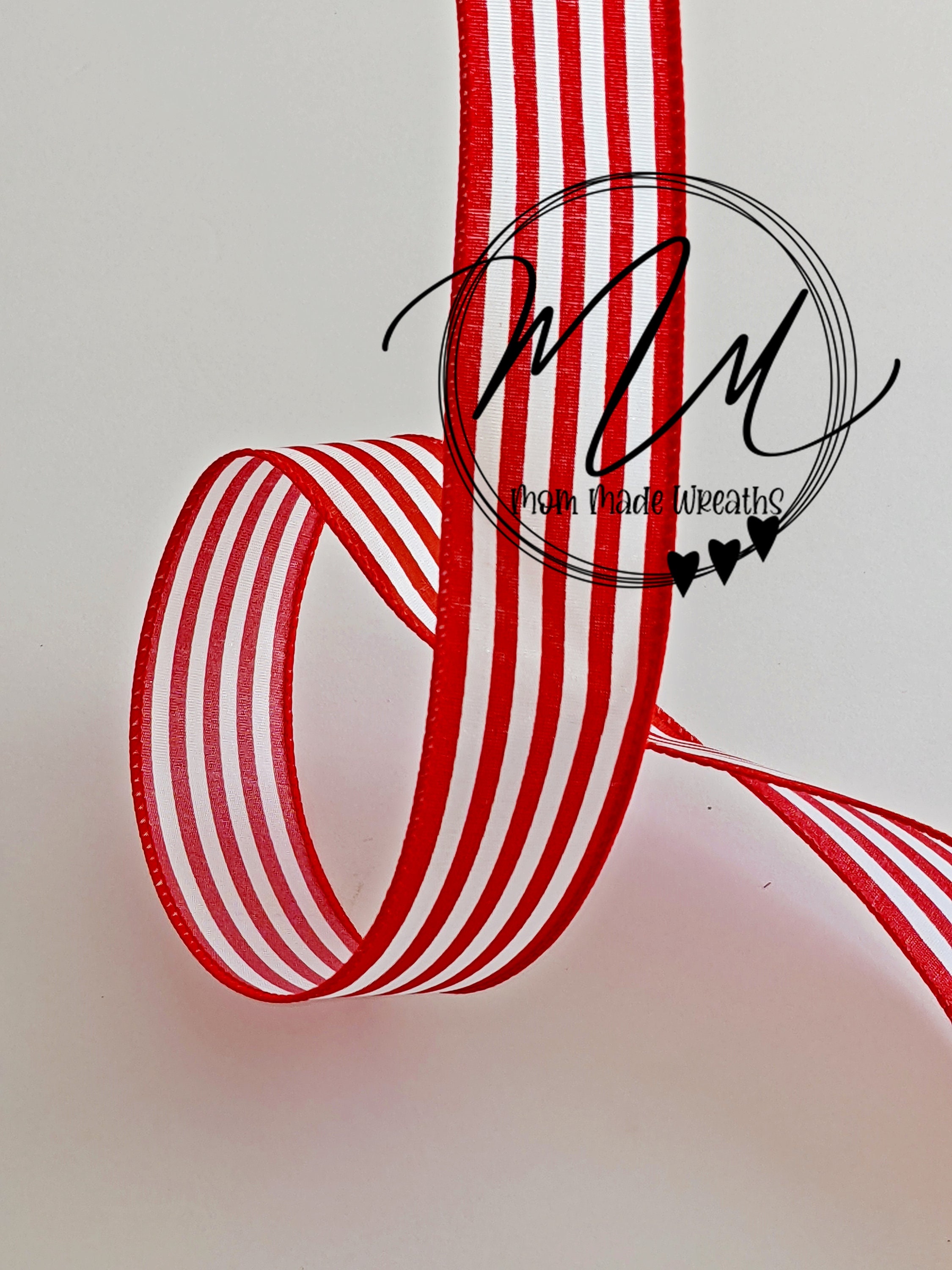 Ruban filaire rayé rouge et blanc de 1,5 po, 4 juillet, États-Unis ...