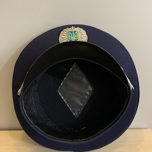 Original Ukrainian Patrol Police Officer Visor Cap Hat Uniform Military ...