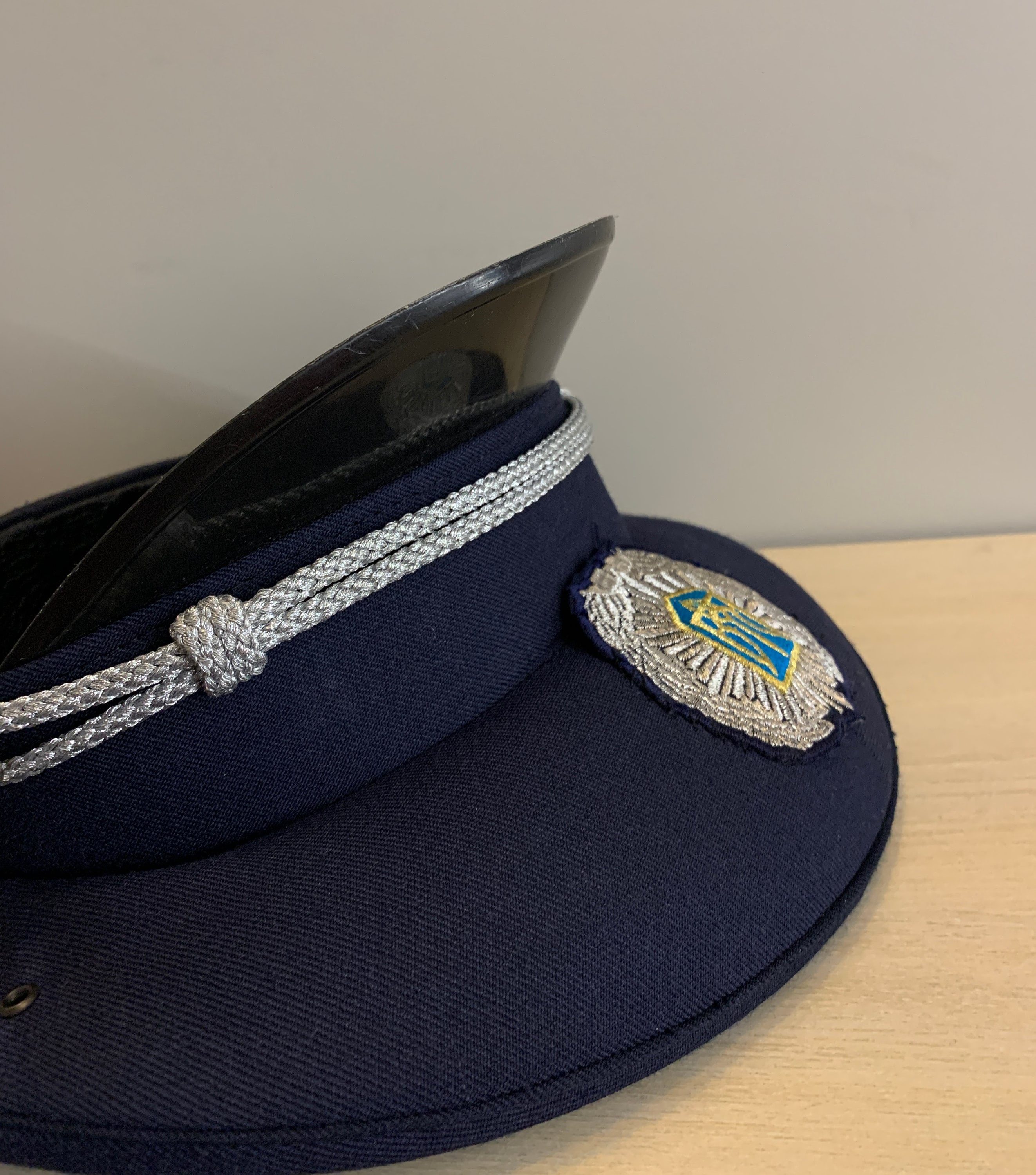 Original Ukrainian Patrol Police Officer Visor Cap Hat Uniform Military ...