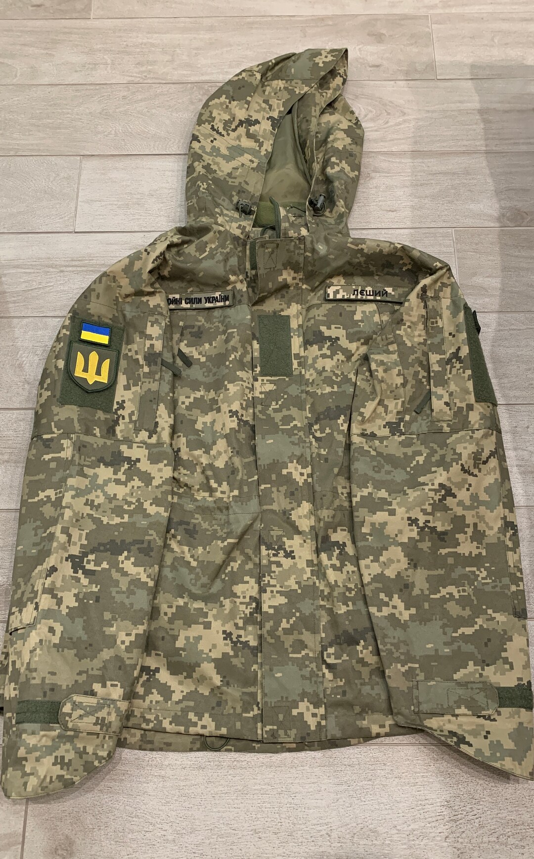 Original Ukrainian Army Military Jacket With Hood, Combat Camouflage ...