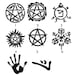 SN Supernatural Symbol Sticker Decal Vinyl Carry On - Etsy
