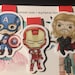 Super Heroes Bookmark, Super Heroes Avengers Magnetic Bookmarks Cute - Etsy