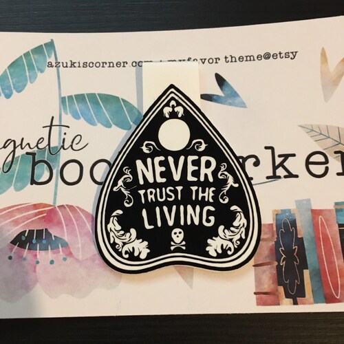 Horror Bookmark Movie Bookmark Never Trust the Living - Etsy