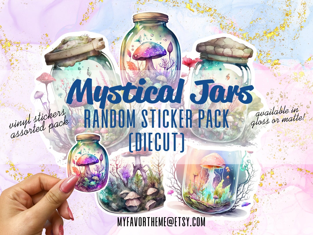 Mystical Jar Assortment Sticker Pack Vinyl Random Sticker - Etsy