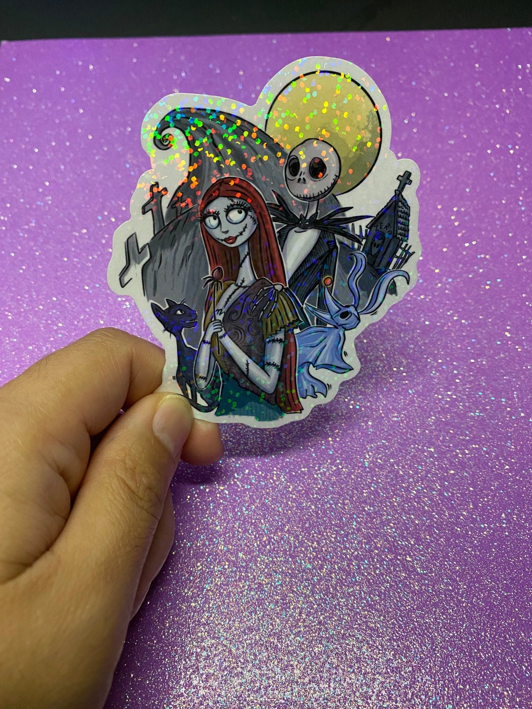 Horror Sticker, Halloween Sticker, Nightmare NBC Sticker, Holographic ...