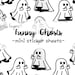 Middle Finger Ghosts, Funny Horror Sticker, Halloween Sticker, Cute ...