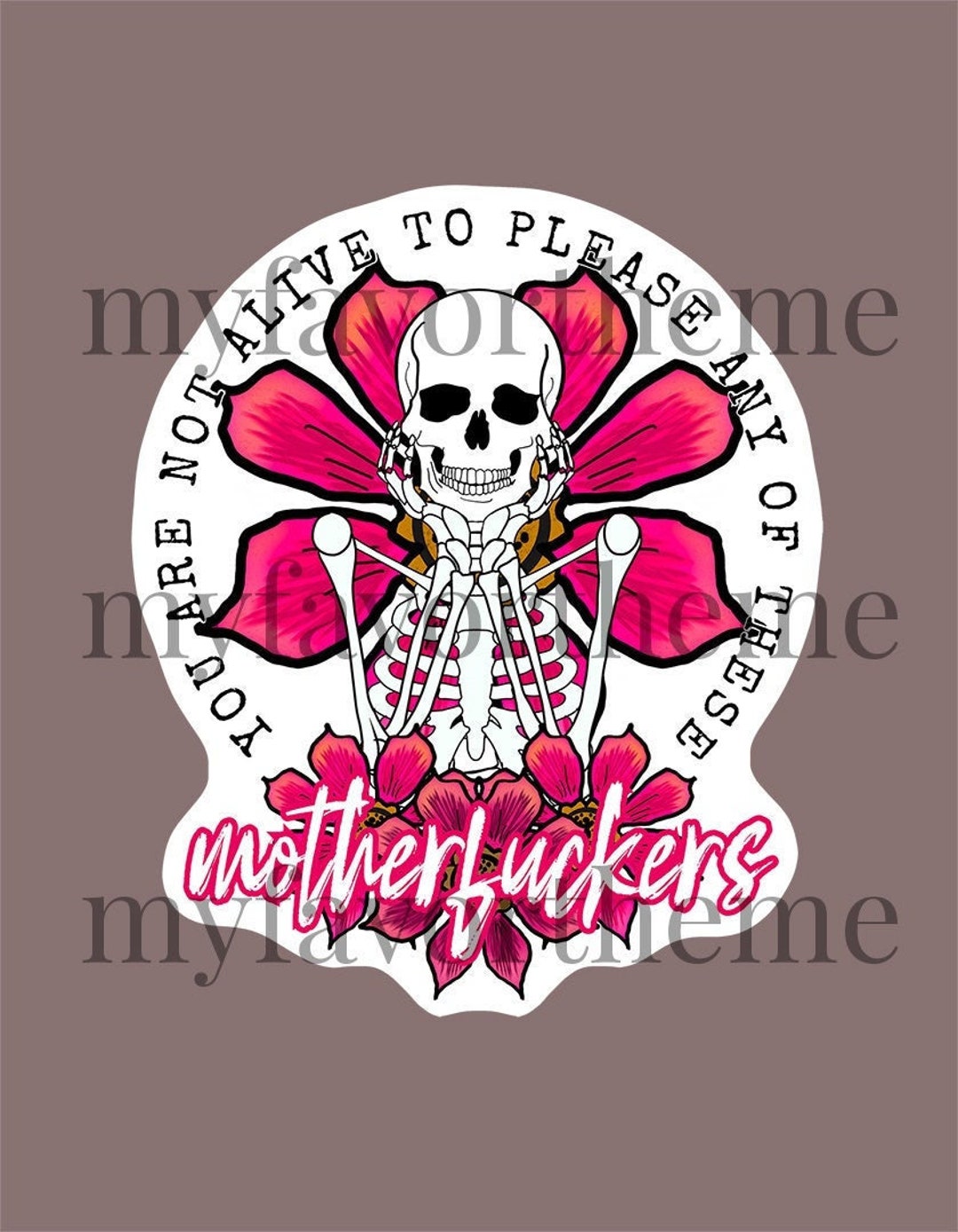 Sarcastic Skeleton Sticker, You Are Not Alive to Please These, Horror ...