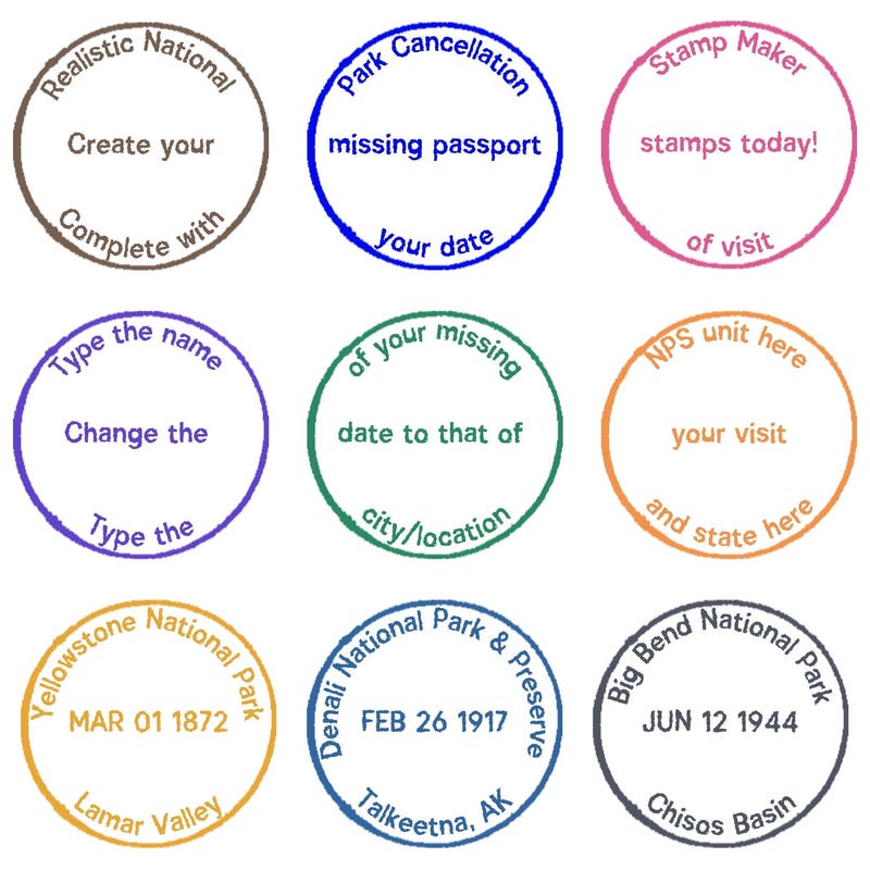 Passport Stamps - Etsy