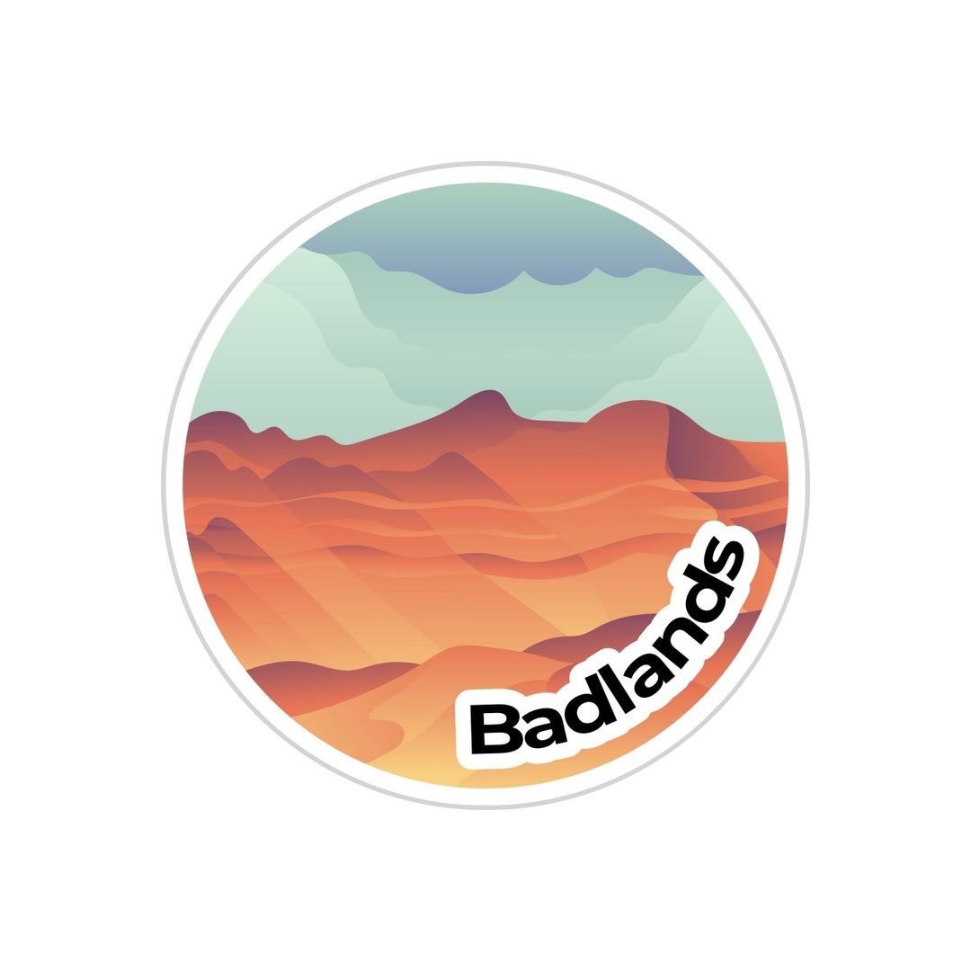 Badlands National Park Sticker | Badlands Sticker | Badlands National ...
