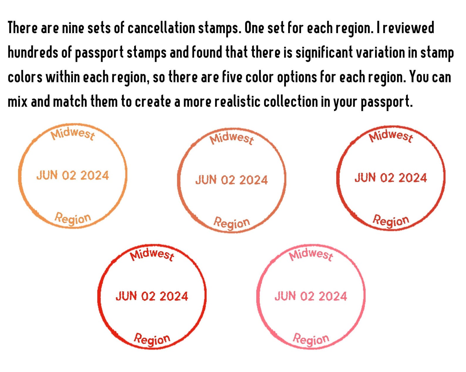 Realistic National Park Stamp Template for Canva - Print Your Missing ...